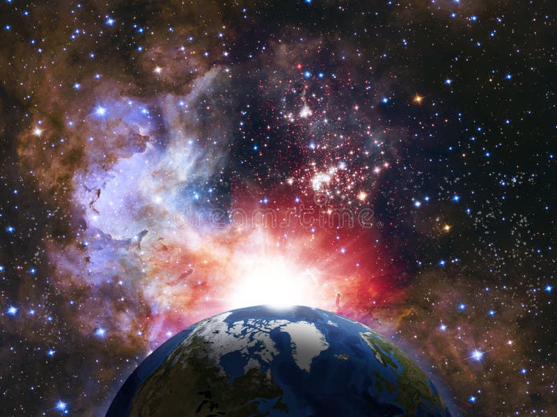 Planet Earth in Outer Space. Elements of this Image Furnished by NASA ...