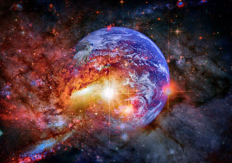 Planet Earth in Outer Space. Elements of this Image Furnished by NASA ...