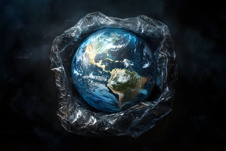 Planet Earth in a Plastic Garbage Bag, World Environment Day, Ending ...