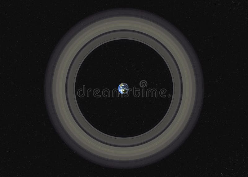 Planet Earth with Ring in Outer Space Stock Image - Image of abstract ...