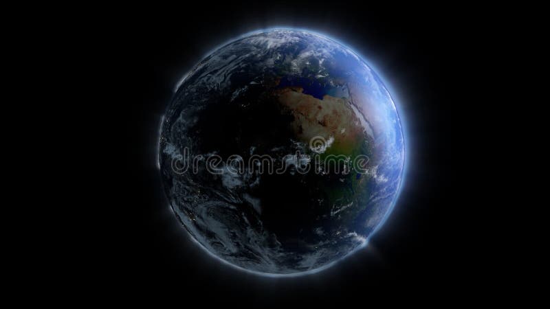 Planet Earth Rotating, Alpha Channel Stock Footage - Video of ...