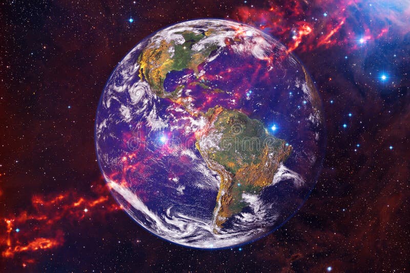 Planet Earth. Elements of this Image Furnished by NASA Stock ...