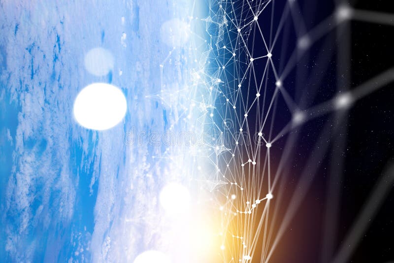 Global Connection and Networking. 3d Rendering Stock Photo - Image of ...