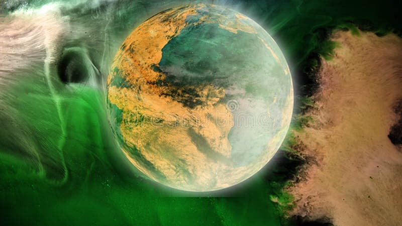 Planet Earth. a Shot from Outer Space Stock Illustration - Illustration ...