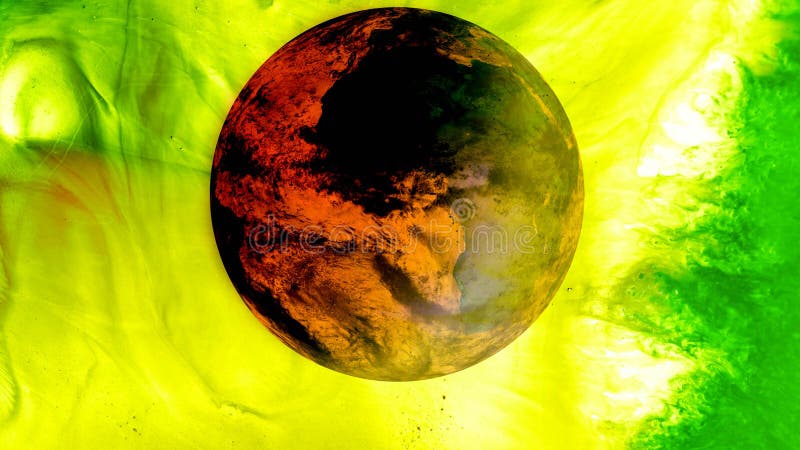 Planet Earth. a Shot from Outer Space Stock Illustration - Illustration ...