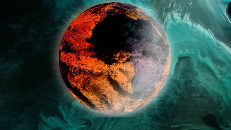 Planet Earth. a Shot from Outer Space Stock Illustration - Illustration ...