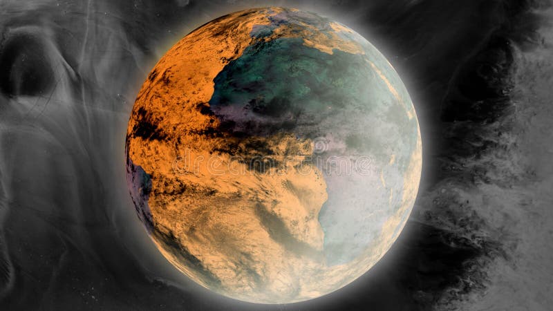 Planet Earth. a Shot from Outer Space Stock Illustration - Illustration ...