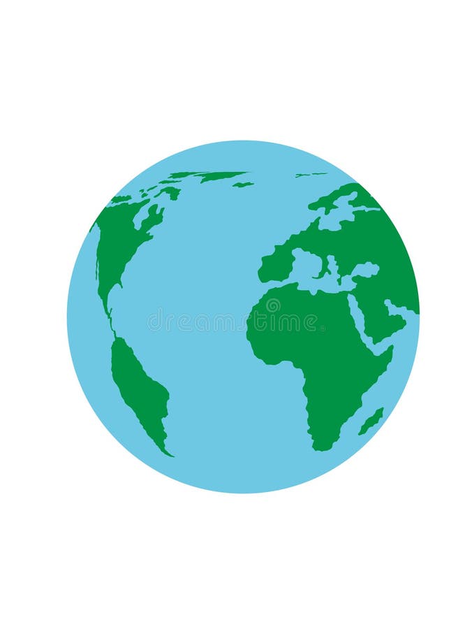 Planet Earth Single Element Isolated Stock Vector - Illustration of ...