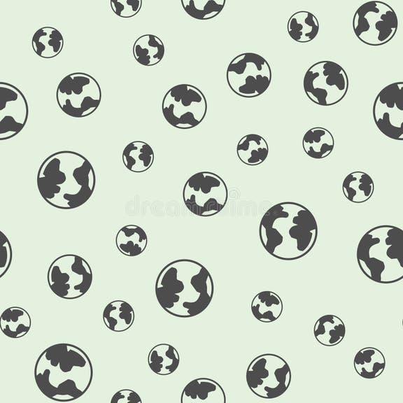 Planet Earth Solid Seamless Pattern, Cosmos Theme. Vector Graphics Stock Vector - Illustration ...