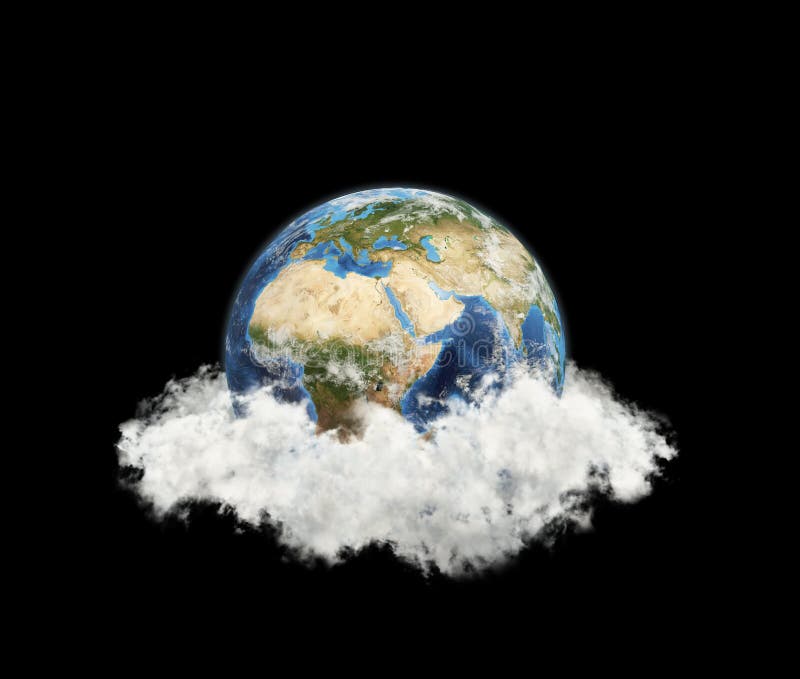 Planet Earth with Some Clouds Stock Illustration - Illustration of ... Planet Earth with Some Clouds Stock Illustration - Illustration of ...