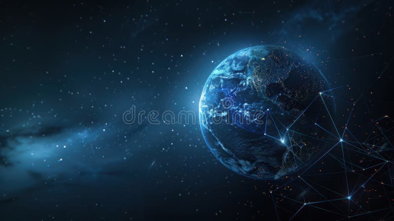 The Planet Earth in Space.AI Generated Image Stock Photo - Image of ...