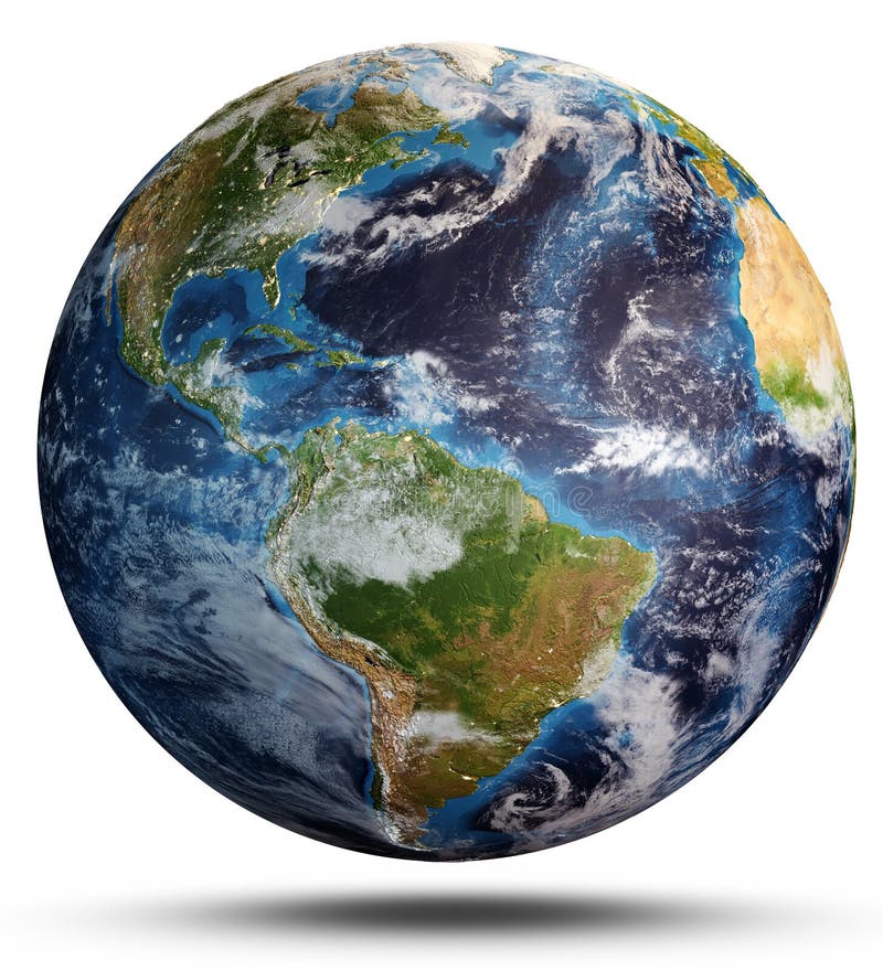 Planet Earth from Space. 3d Rendering Stock Photo - Image of concept ...