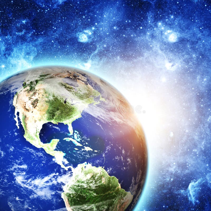 Planet earth in space stock illustration. Illustration of earth - 37846389