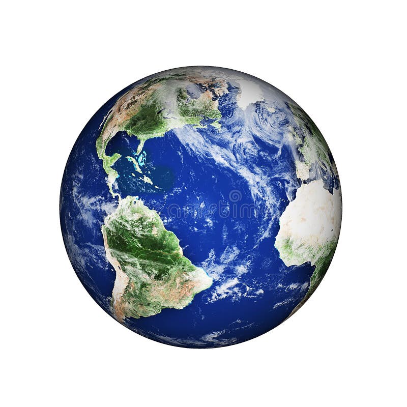 Beautiful Realistic Planet Earth Hi-res Clouds Stock Photo ...