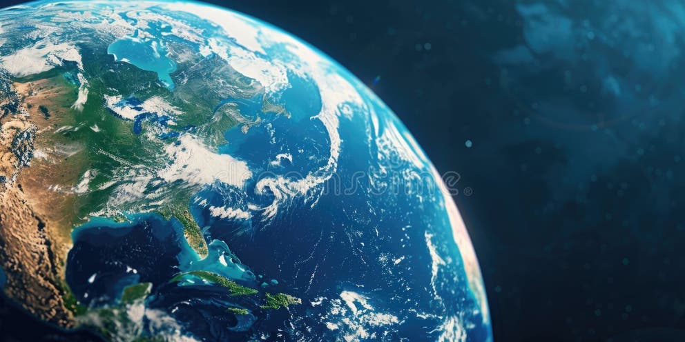 Planet Earth from Space stock image. Image of continent - 366736437