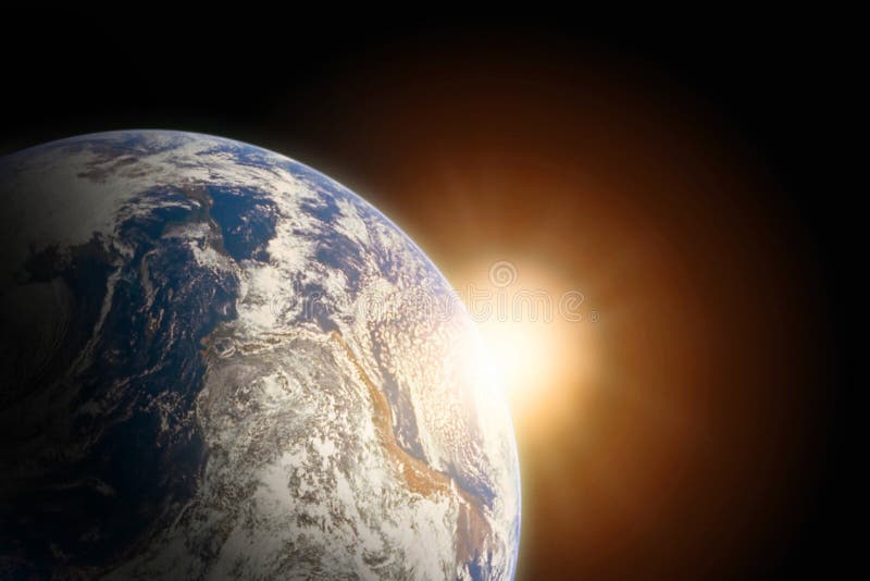 Planet Earth in Space, Including Elements Furnished by NASA Stock Photo ...