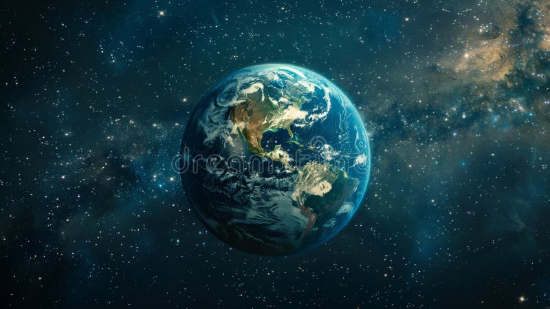 Planet Earth from Space Showcasing Vibrant Ecosystems and Climate ...