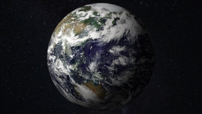 Planet Earth from Space Showing the Earth S Axial Tilt of 23° . Stock ...