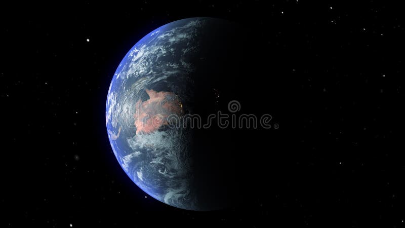 Planet Earth from Space, Slow Circulation. Stock Footage - Video of ...