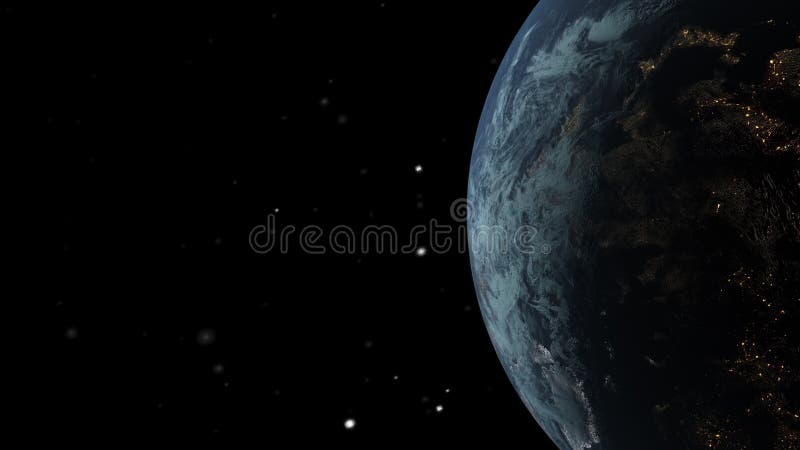 Planet Earth from Space, Slow Circulation. Stock Video - Video of ...