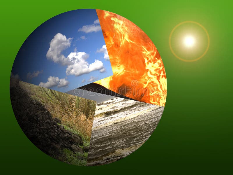 Planet Earth and the sun stock illustration. Illustration of fire ...