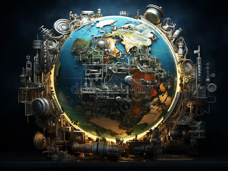 Earth Surrounded by Letters and Numbers at NASA Data Center, a Visual ...