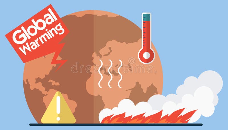 Planet Earth Thermometer, Global Warming Concept. Increase Temperature ...