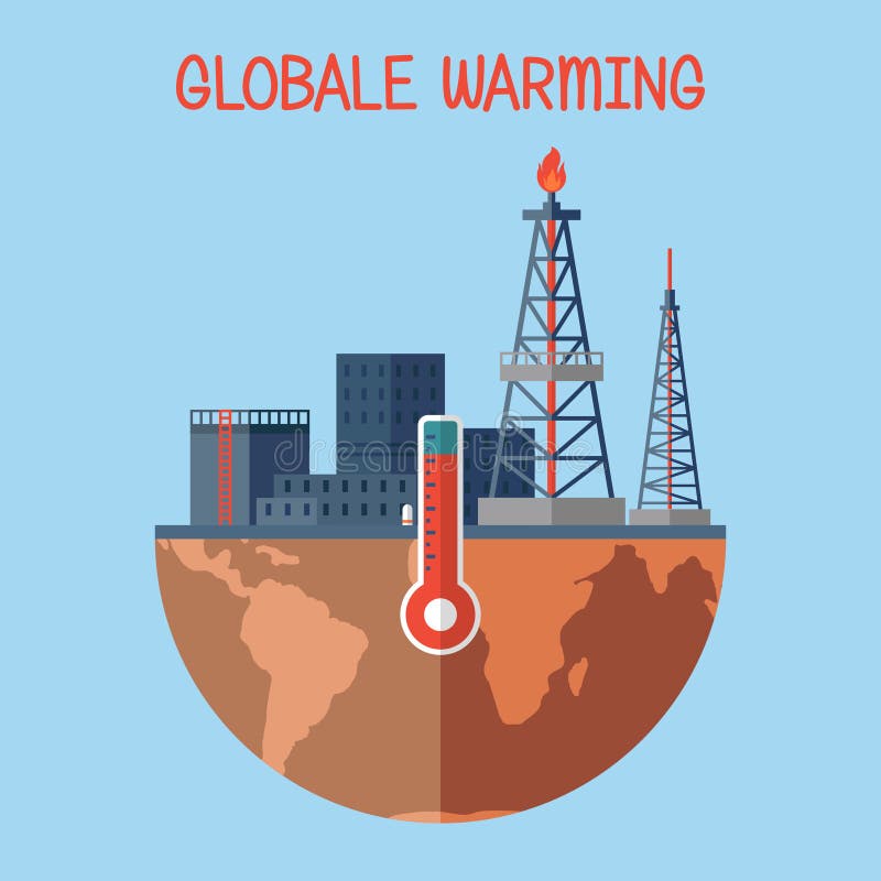 Planet Earth Thermometer, Global Warming Concept. Increase Temperature ...