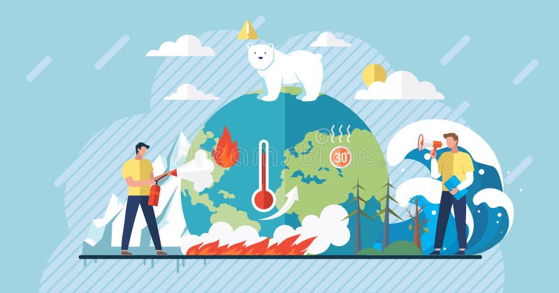 Planet Earth Thermometer, Global Warming Concept. Increase Temperature ...