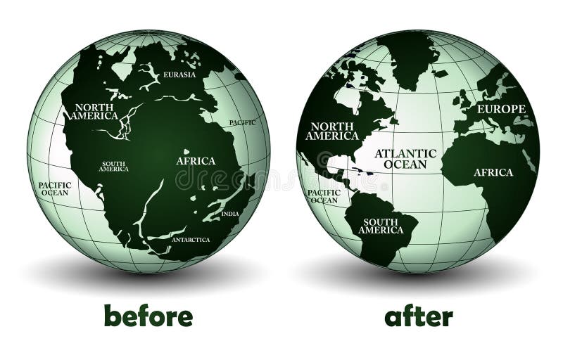 Planet Earth before and after Stock Vector - Illustration of abstract ...