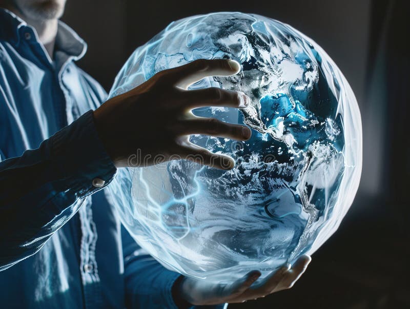 Planet Earth Visualization with Augmented Reality Transparent Planet ...