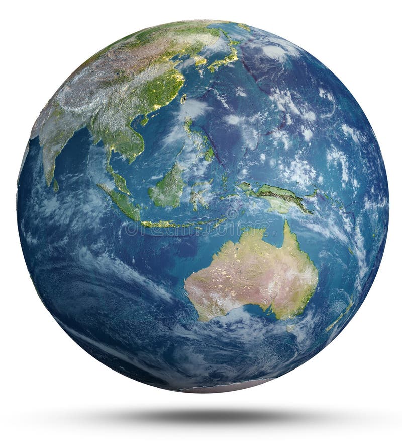 Planet Earth Weather. 3d Rendering Stock Illustration - Illustration of ...