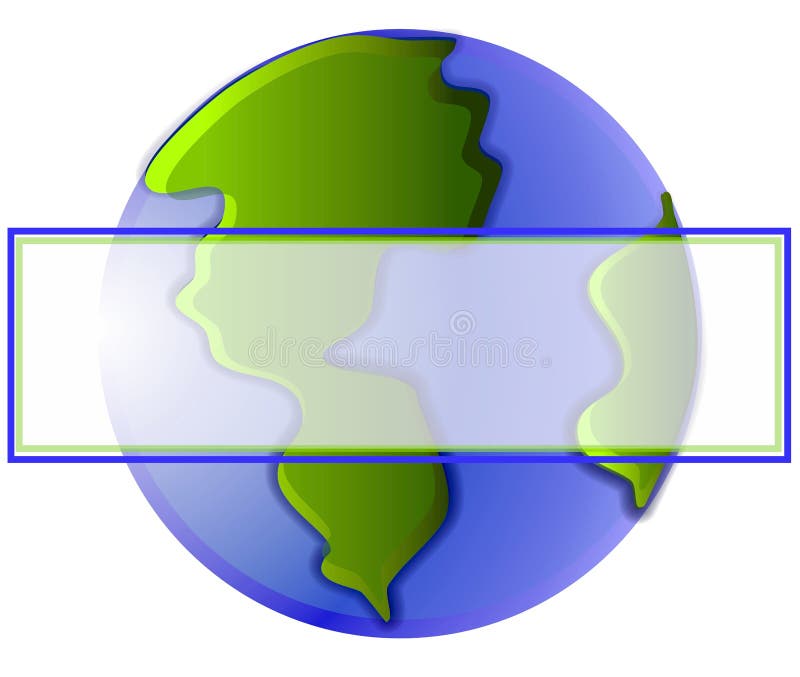 Planet Earth Web Page Logo stock illustration. Illustration of headers ...