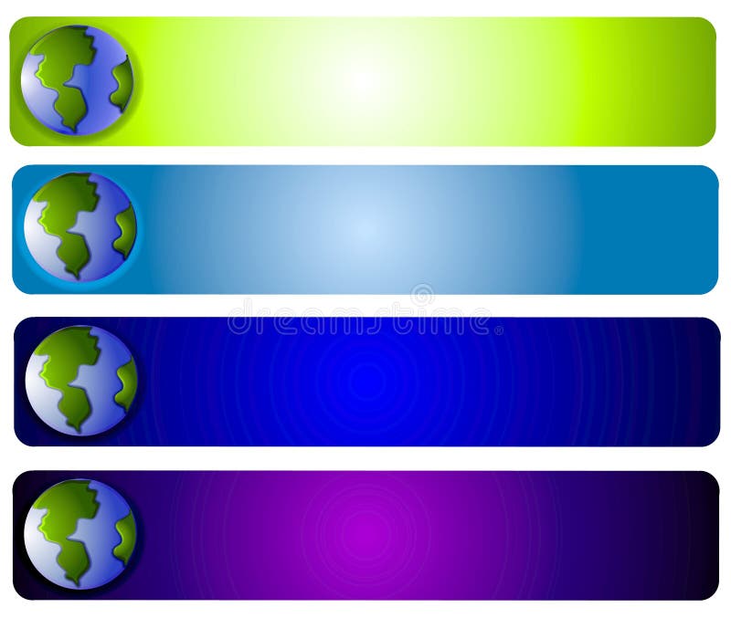 Planet Earth Web Page Logo stock illustration. Illustration of headers ...