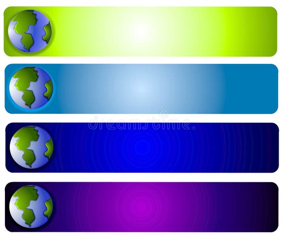 Planet Earth Web Page Logo stock illustration. Illustration of headers ...