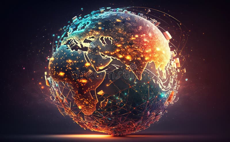 Planet Entangled in a Web of Internet Connections, High Technology ...