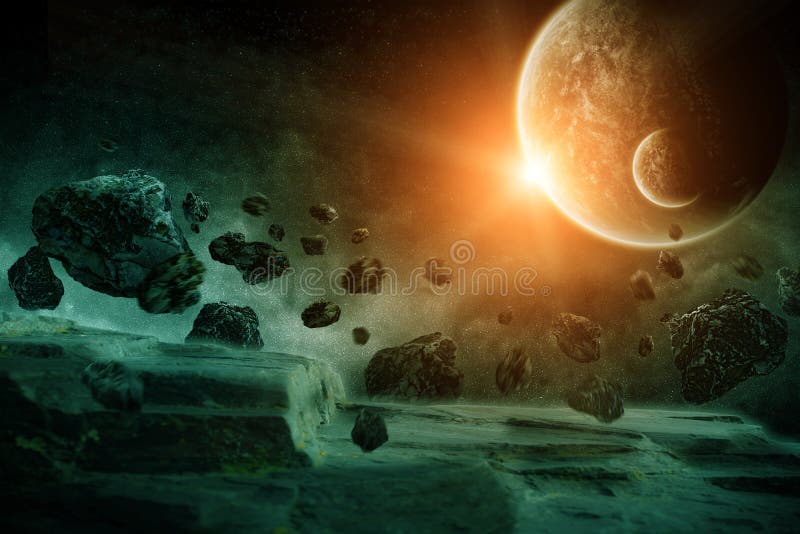 Planet Explosion Apocalypse Stock Illustration - Illustration of ...