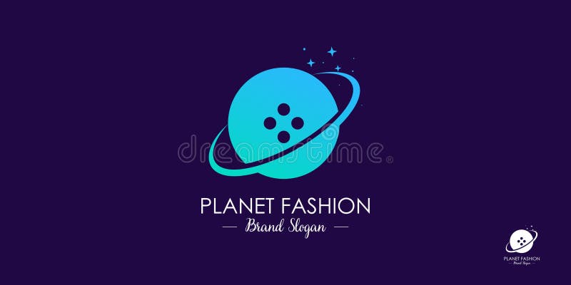 Planet Fashion Icon Vector Logo Design with Creative Unique Fresh ...