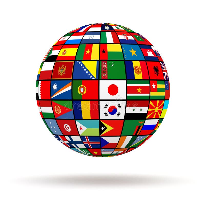 Planet flags stock illustration. Illustration of homeland - 37930980