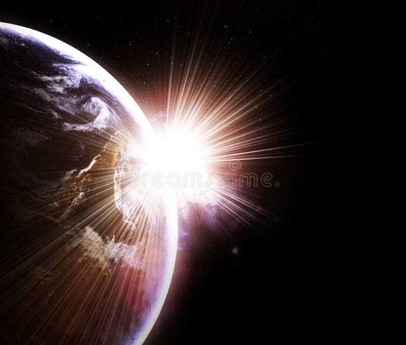 Planet Explosion - Universe Exploration Stock Illustration ...