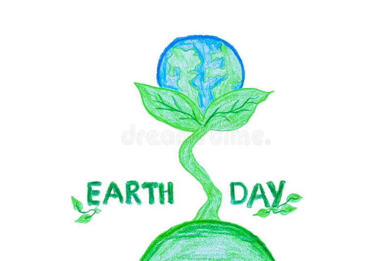 Planet in a Flower Isolate on White Background. Stock Image - Image of ...