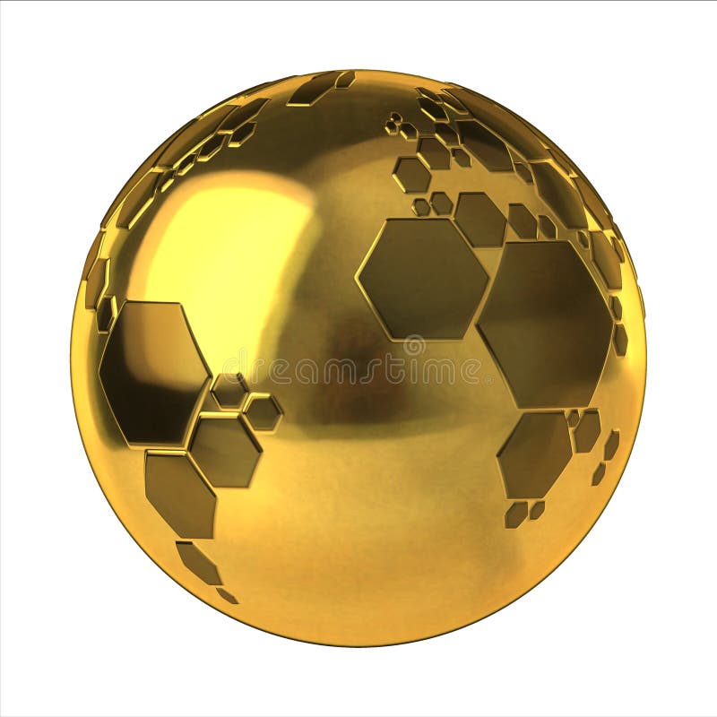 Planet Football Abstract 3d Rendering Stock Illustration - Illustration ...