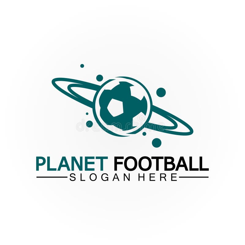Planet Football or Planet Soccer Logo Vector Template Stock Vector ...