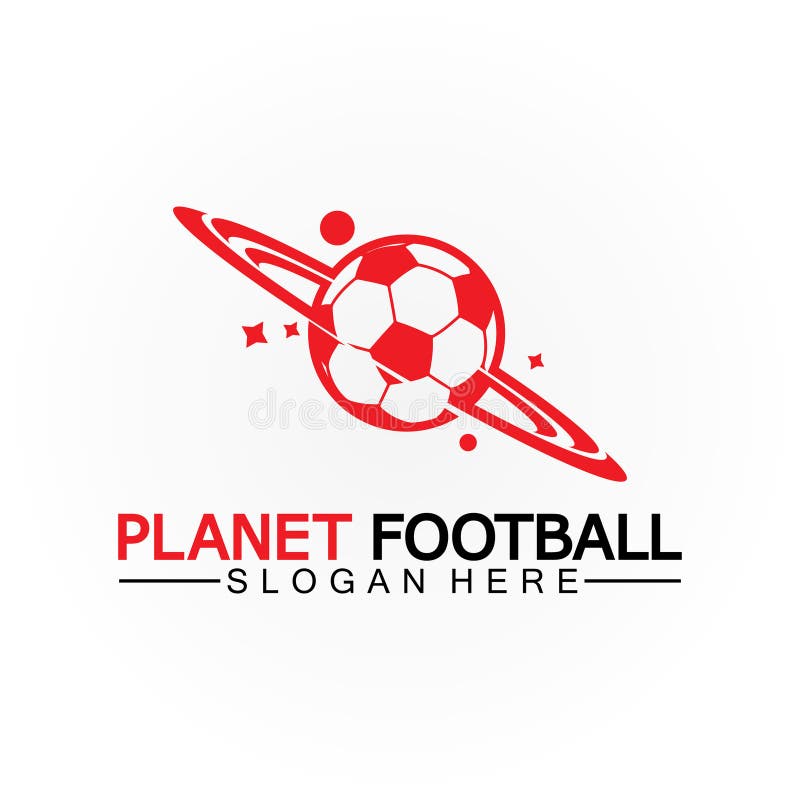 Planet Football or Planet Soccer Logo Vector Template Stock Vector ...