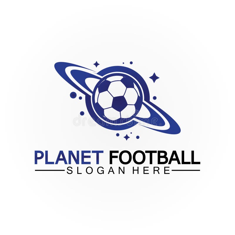 Planet Football or Planet Soccer Logo Vector Template Stock Vector ...