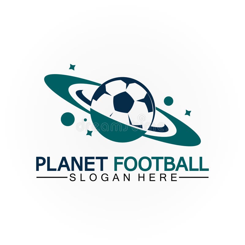 Planet Football or Planet Soccer Logo Vector Template Stock Vector ...