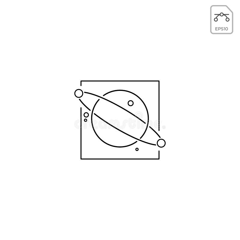 Planet Galaxy Logo Design Vector Icon Element Isolated Stock Vector ...