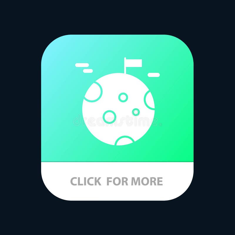 Planet, Gas, Giant, Space Mobile App Button. Android and IOS Glyph ...