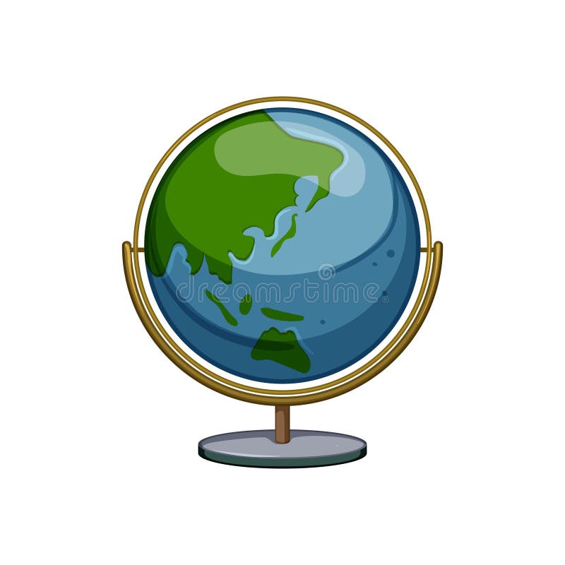 Planet Globe Cartoon Vector Illustration Stock Vector - Illustration of ...