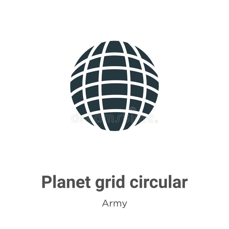 Grid World Icon Vector Sign And Symbol Isolated On White Background ...